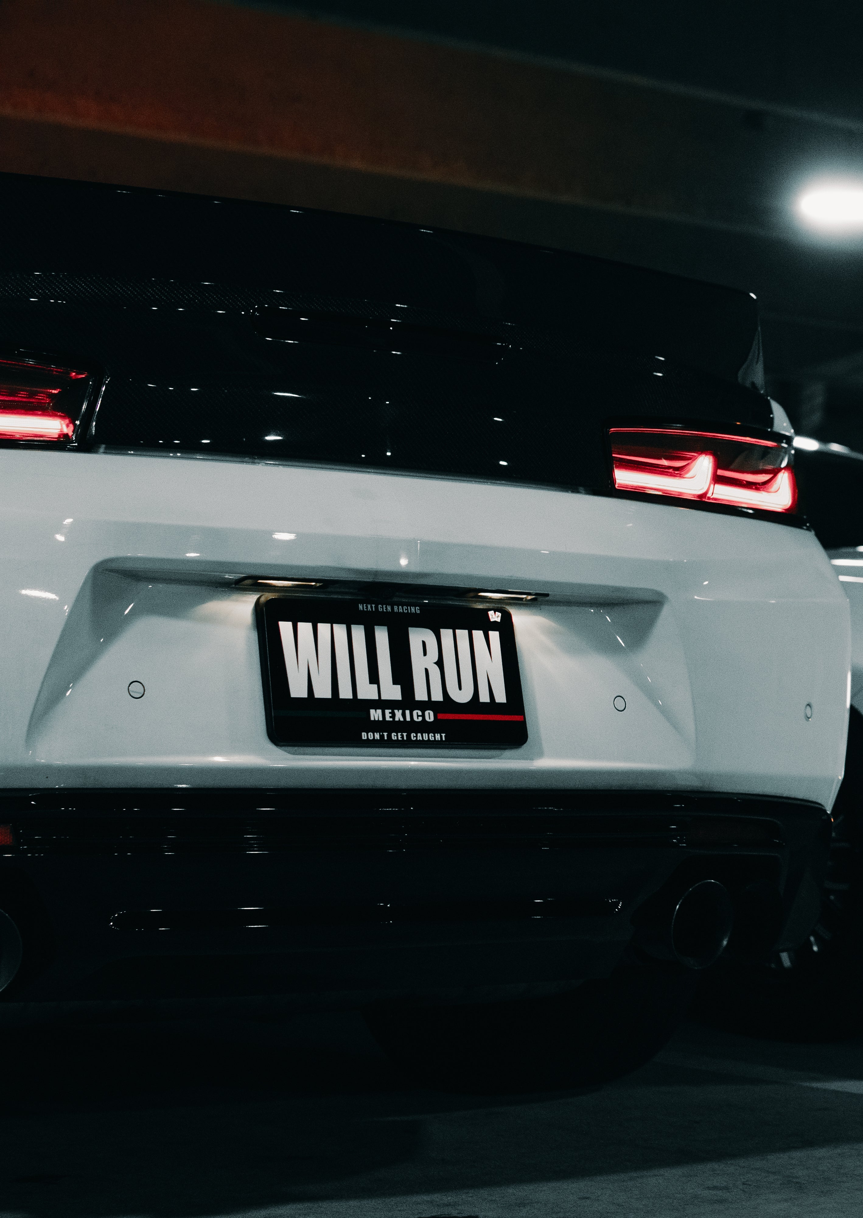 "WILL RUN" Car Plate – Next Gen Racing